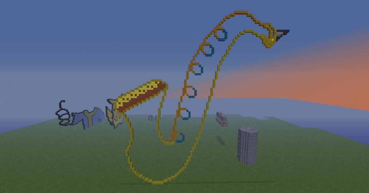 Saxaphone Pixel Minecraft Map