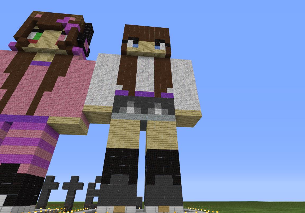 xFionnaTheHuman's Statues and Pixel Art Minecraft Map