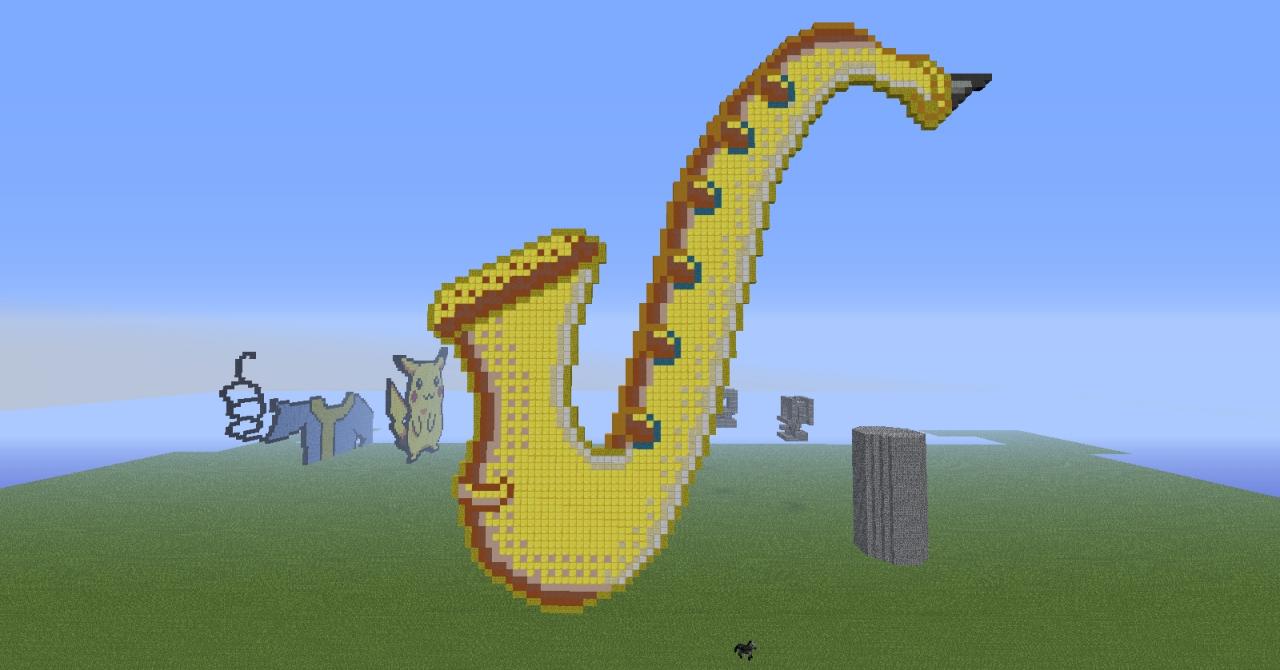 Saxaphone Pixel Minecraft Map