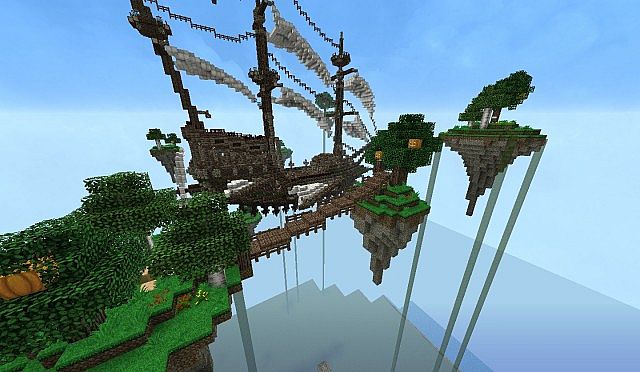 Flying Pirate Ship Minecraft Map