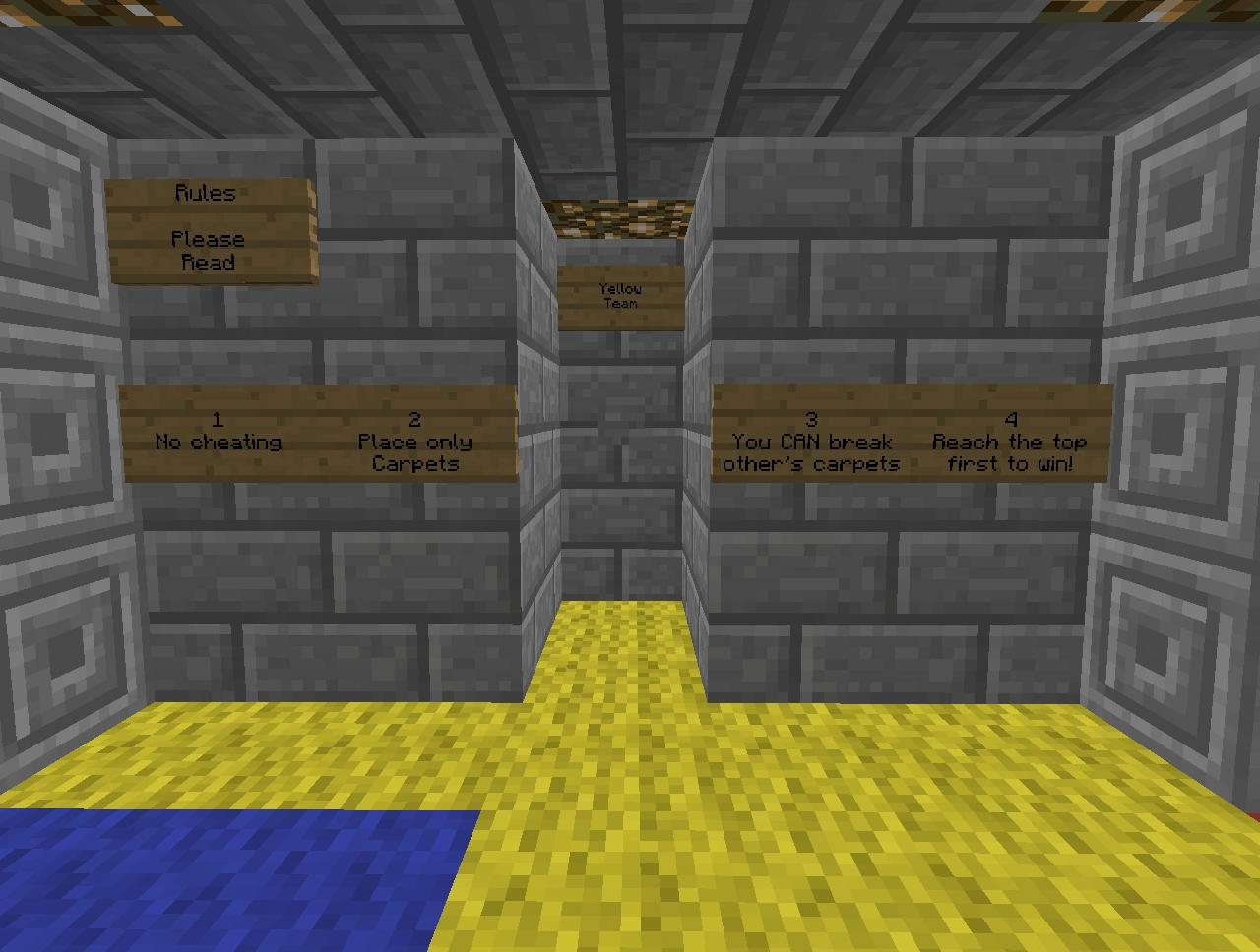 [Original] Mini Game: CARPET RACING! V2 Minecraft Map