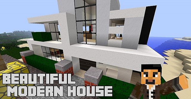 Beautiful Modern House Minecraft Map