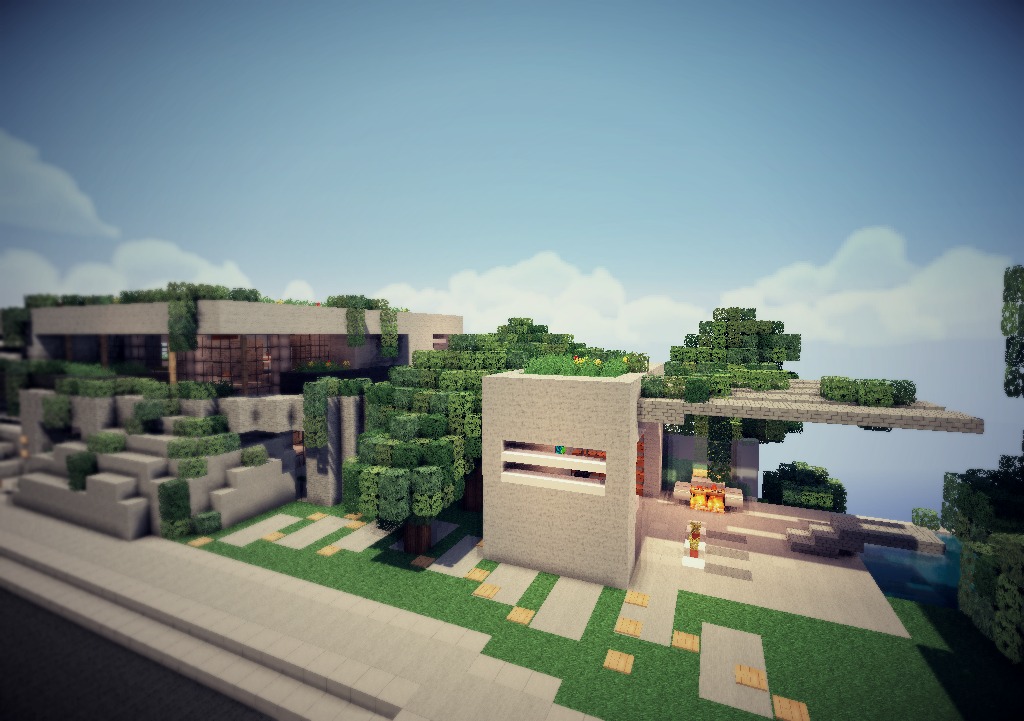 Contemporary Eco Home Minecraft Map