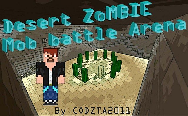 Desert ZoMBIE Mob Battle Arena Minecraft Map