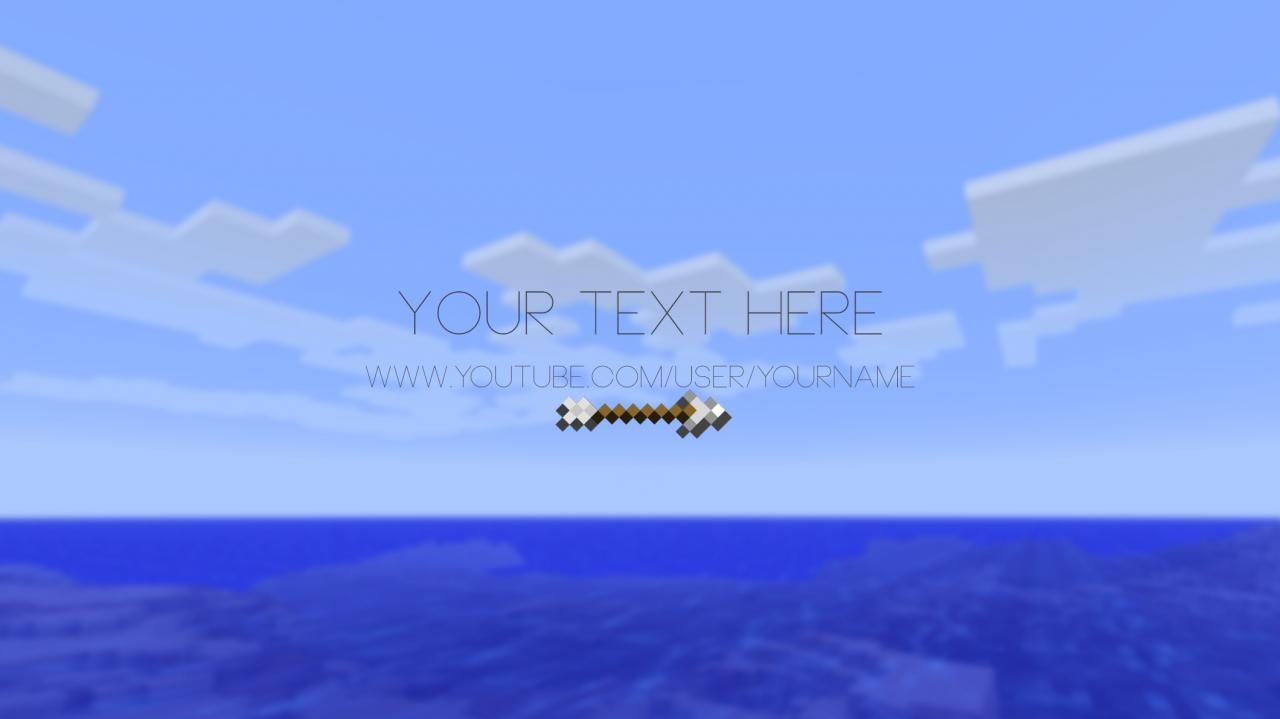 2 Professional Minecraft YouTube Banners Templates For Free! Minecraft Blog