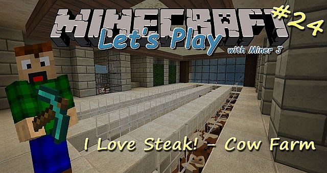 I Love Steak! - New cow farm desgin. Minecraft Map