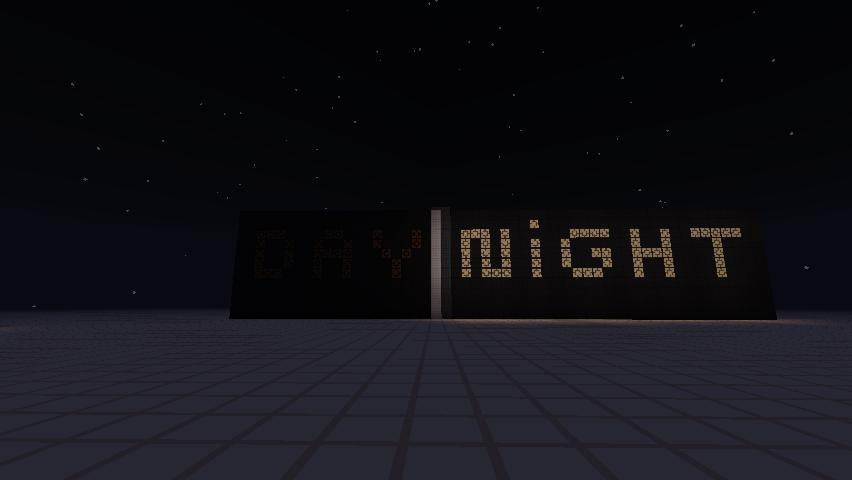 Day-Night Clock Minecraft Map