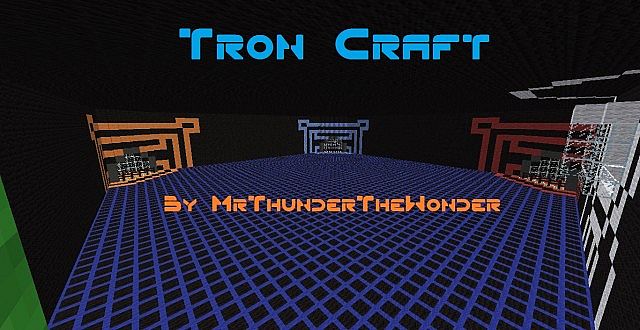 TronCraft - a light cycle battle (100% Fixed) Minecraft Map