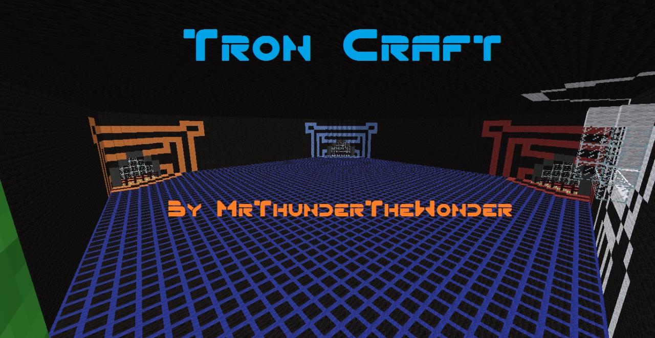 TronCraft - a light cycle battle (100% Fixed) Minecraft Map