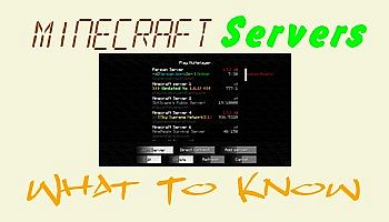 Minecraft Server PSA | What To Know Before You Make One