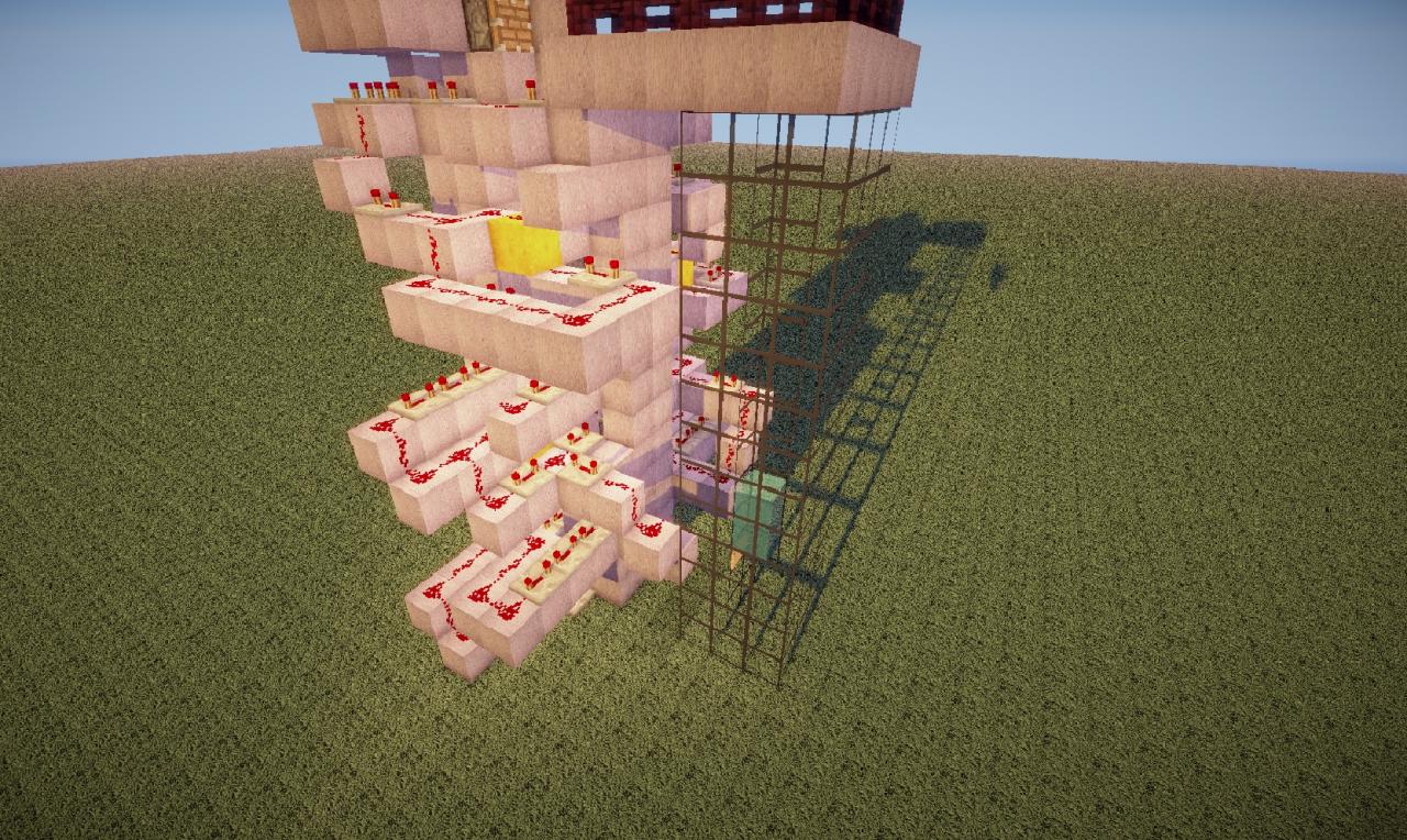 Piston Elevator Minecraft Map