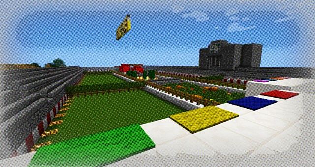 Horse Racing Track + Pig Racing Track Minecraft Map