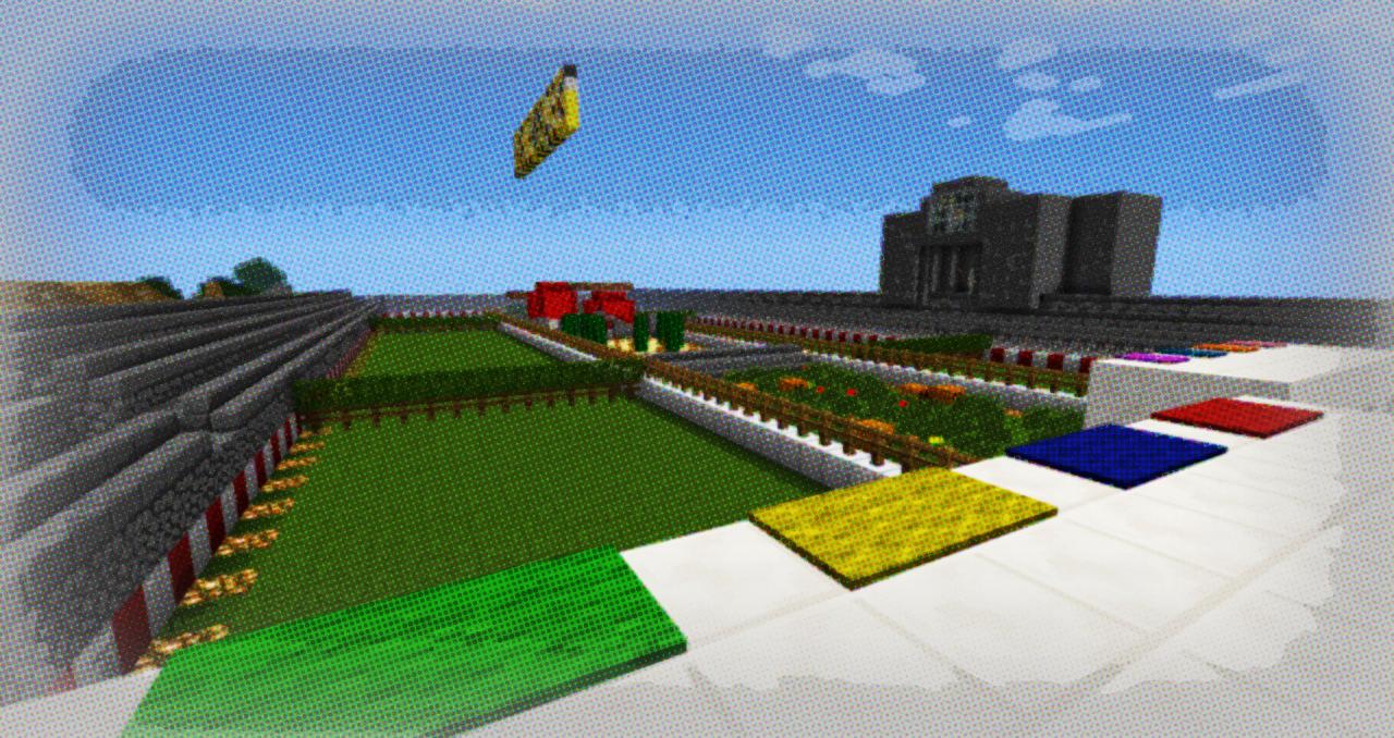 Horse Racing Track + Pig Racing Track Minecraft Map