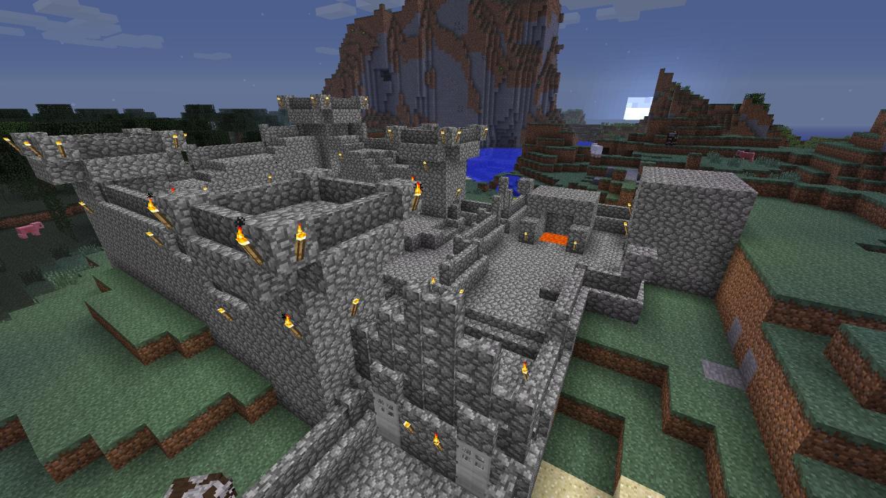 Kingdom with secret entrance Minecraft Map