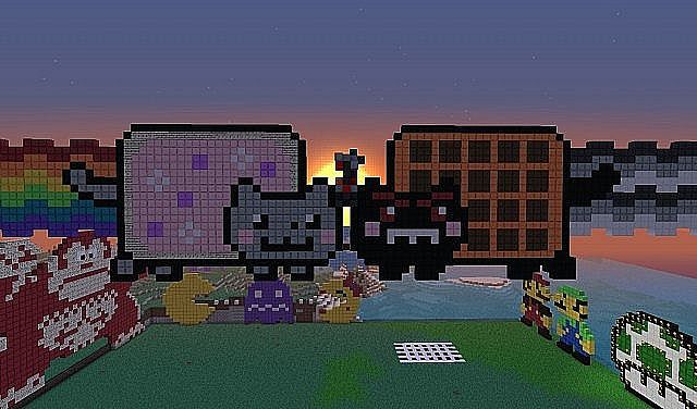 Pixel Art World Minecraft Map