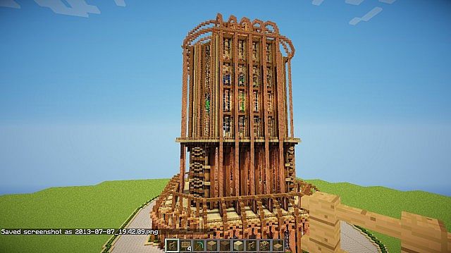 Minecraft Wood Tower [PMC Server Spawn Contest] Minecraft Map