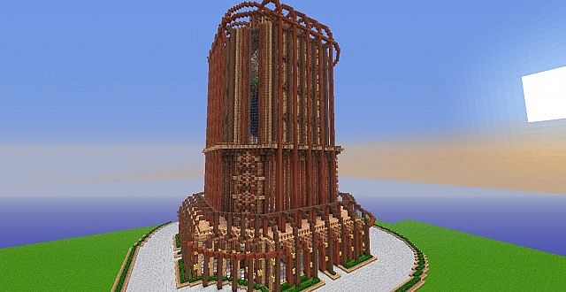 Minecraft Wood Tower [PMC Server Spawn Contest] Minecraft Map