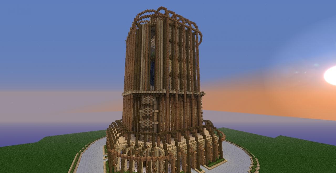 Minecraft Wood Tower [PMC Server Spawn Contest] Minecraft Map