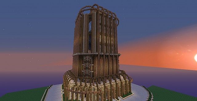 Minecraft Wood Tower [PMC Server Spawn Contest] Minecraft Map