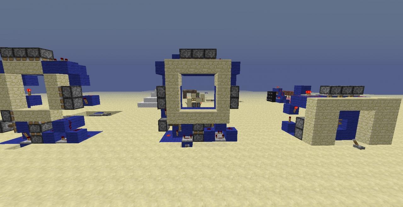 3x3 Piston Door Minecraft Map
