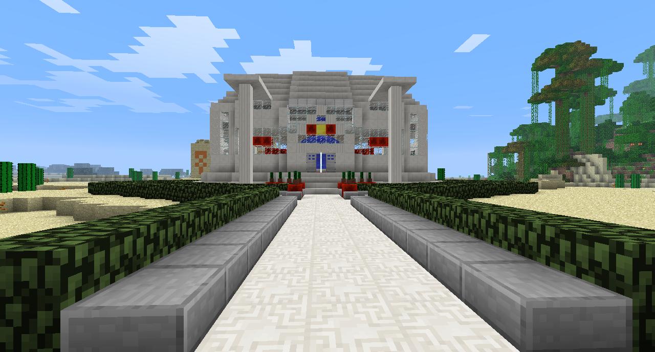 Modern Circular House- Glass, Quartz Minecraft Map