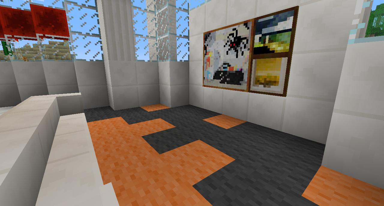 Modern Circular House- Glass, Quartz Minecraft Map