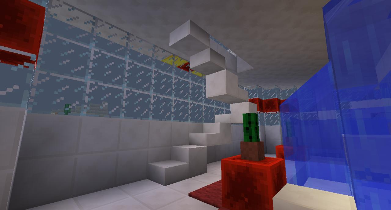 Modern Circular House- Glass, Quartz Minecraft Map