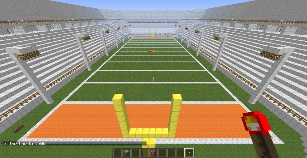 Minecraft football stadium Minecraft Map
