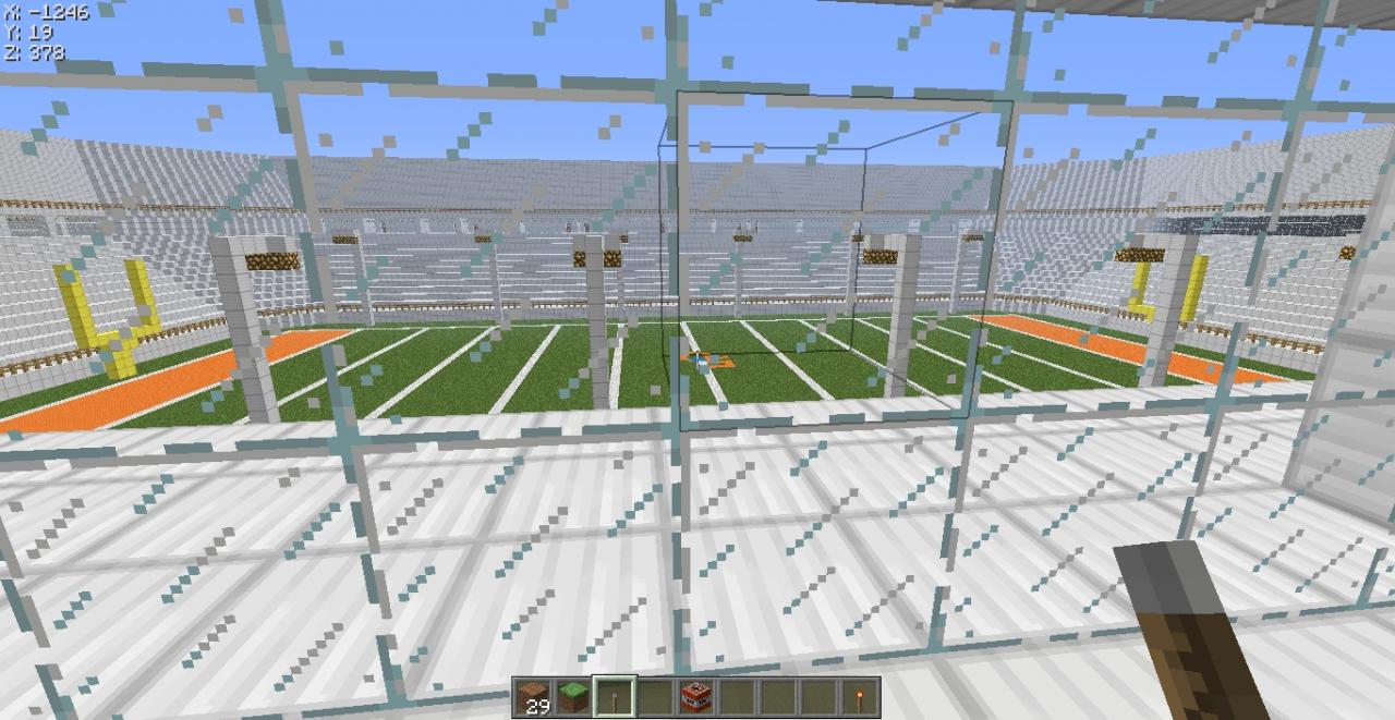 Minecraft football stadium Minecraft Map