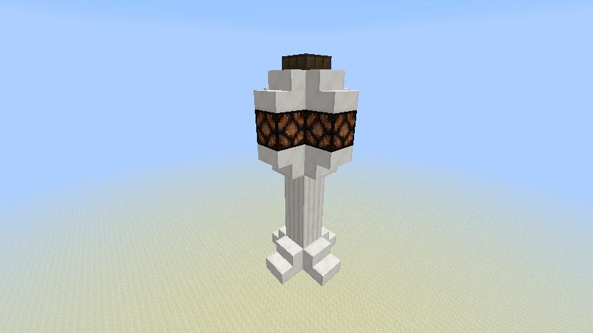 Simple Automatic Lamp Schematic Minecraft Map