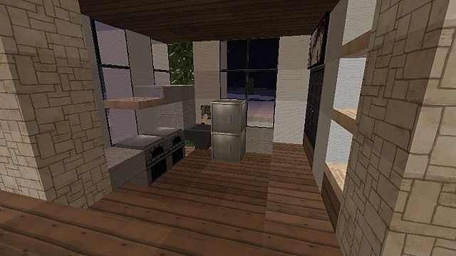 Very Small 2-person Modern House Minecraft Map
