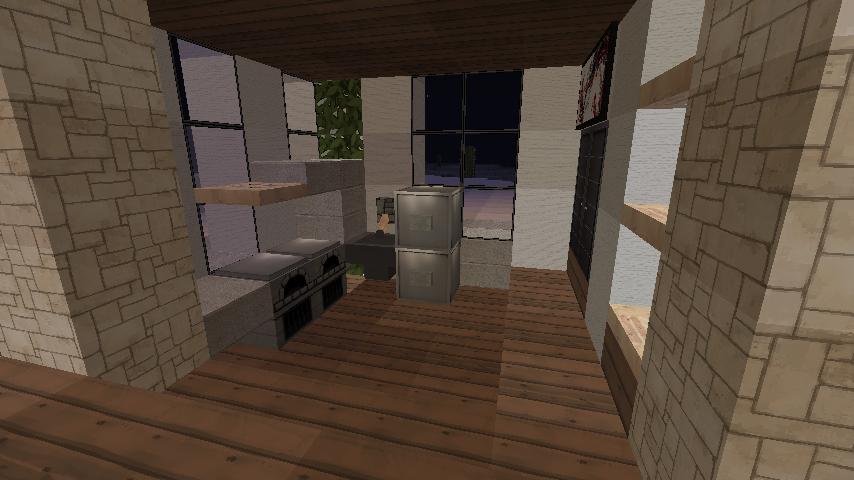 Very Small 2-person Modern House Minecraft Map