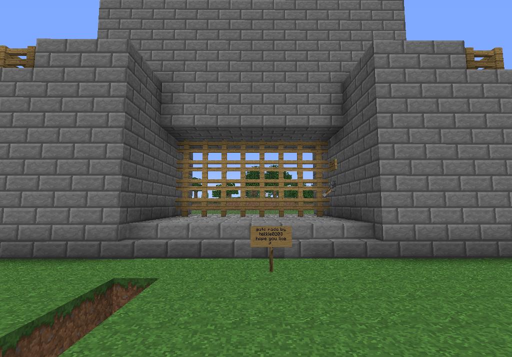 Piston Gate Minecraft Map