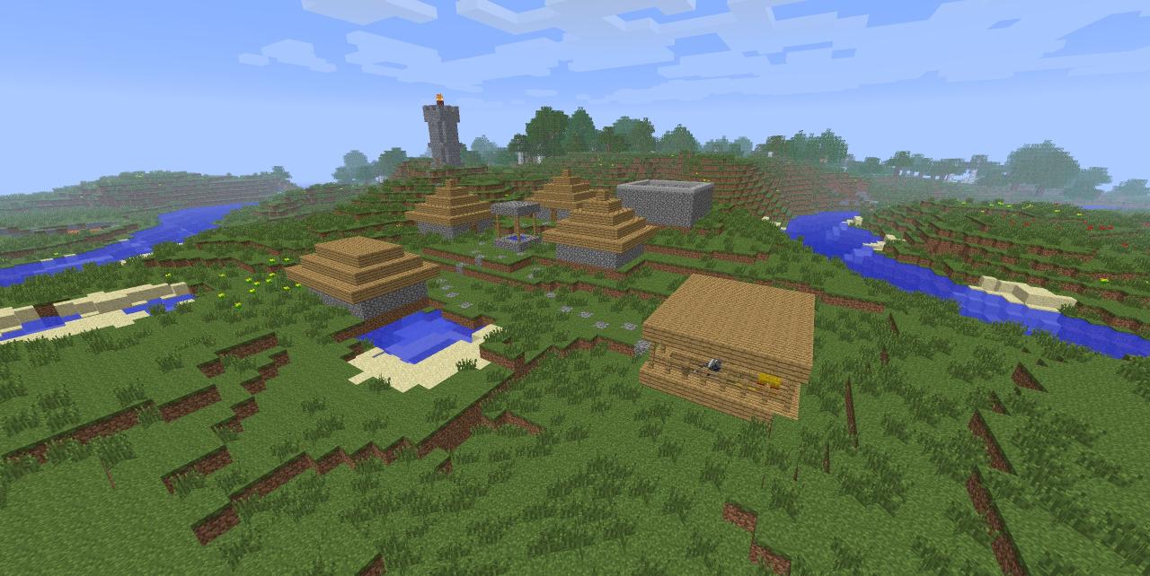 Small Medieval Village (with Mineshaft!) Minecraft Map