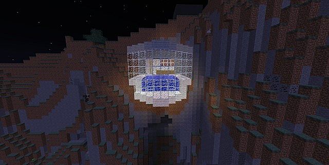 Hillside Pool (With Bar!) Minecraft Map