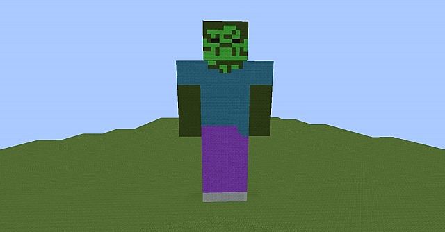 Zombie with epic head Minecraft Map