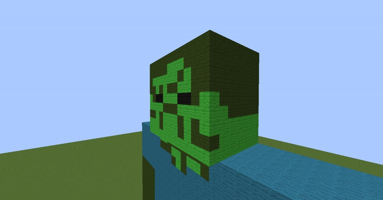 Zombie with epic head Minecraft Map