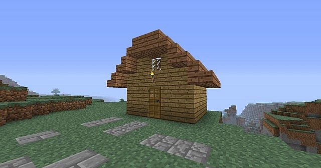 Just a little shack to start with... yea right!! Minecraft Map