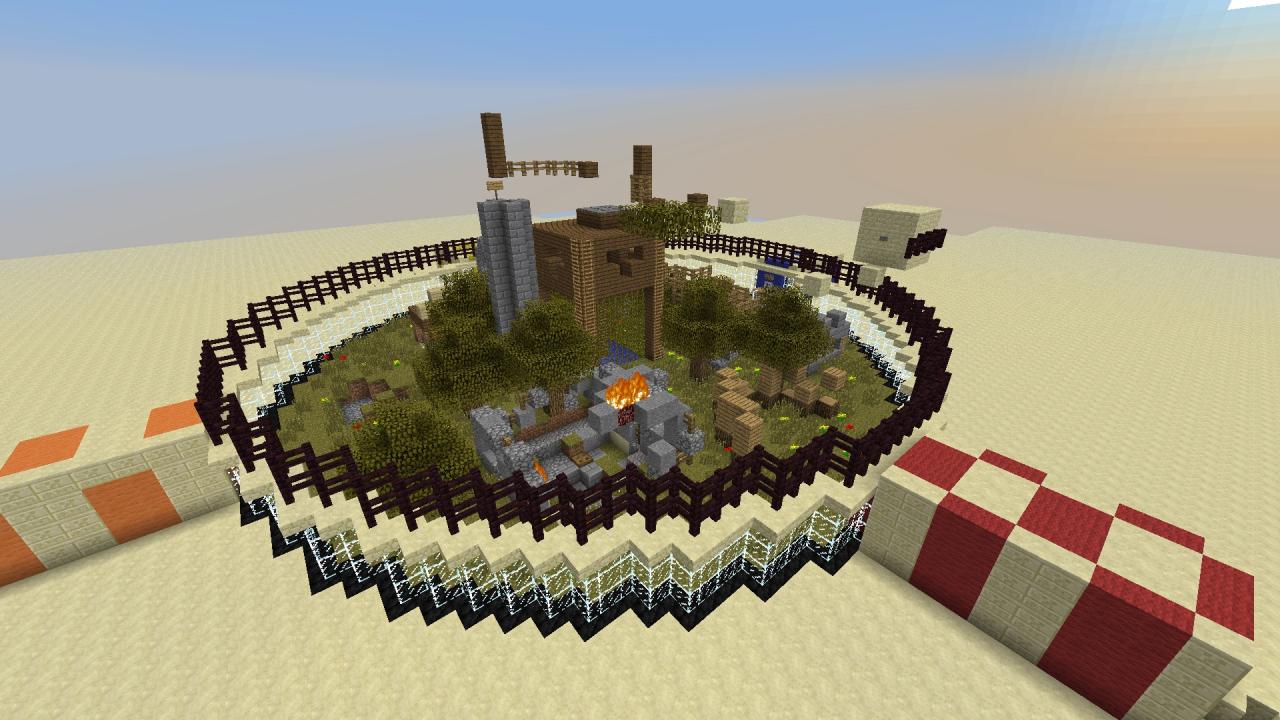 4 Person Paintball Arena: Version 1.3 Minecraft Map