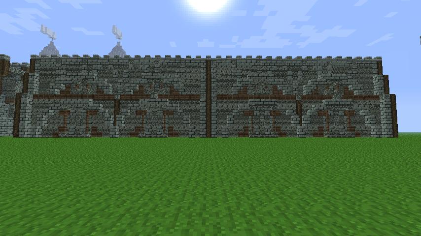 Grand Medieval Wall Segment Minecraft Map