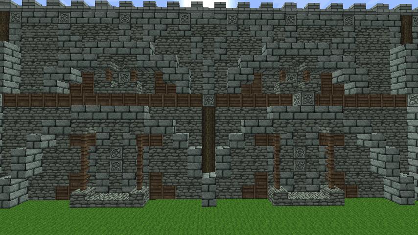 Grand Medieval Wall Segment Minecraft Map