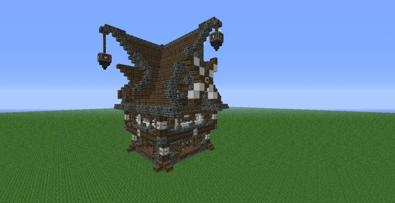 High Detail Swiss Mansion Minecraft Map