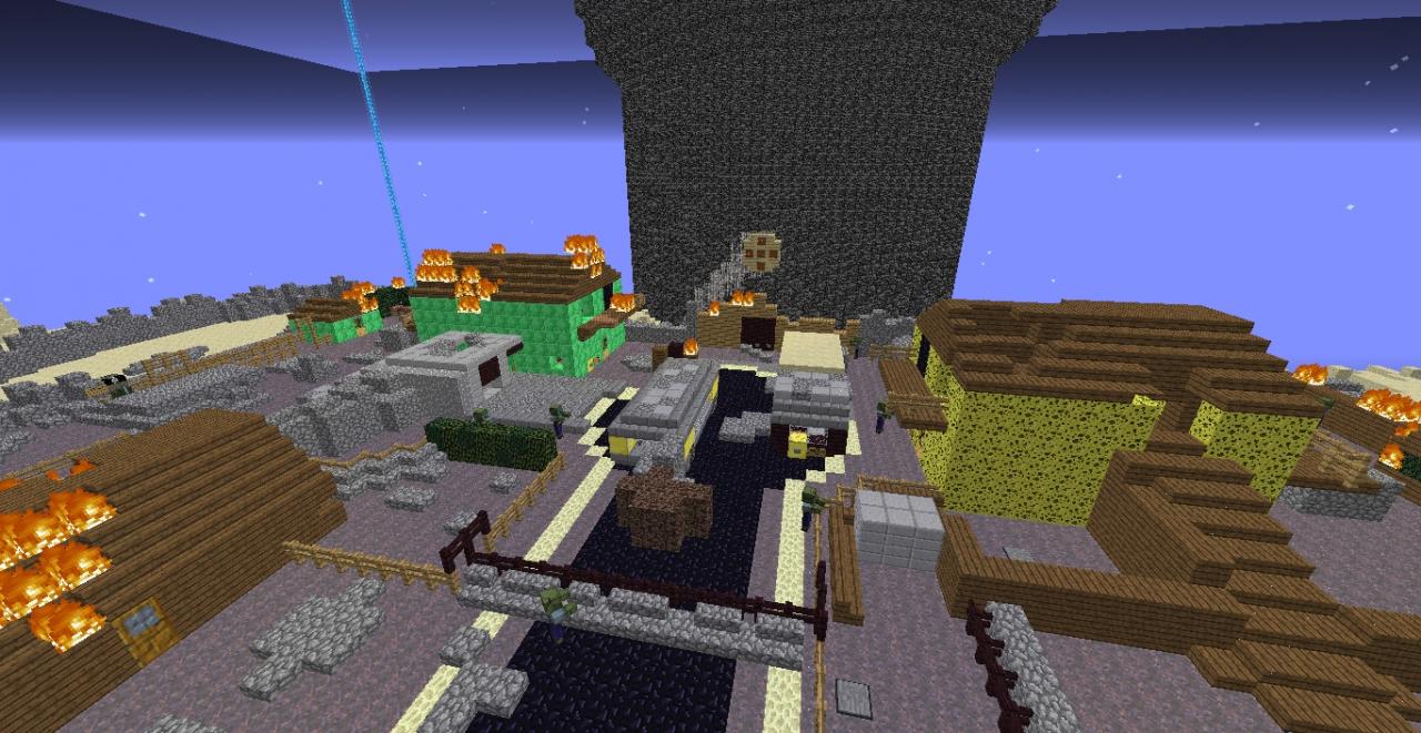 nuketown zombies - pre-release Minecraft Map