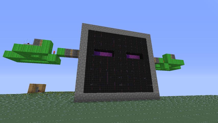 Enderman Face Red Stone system [Eyes move side to side] Minecraft Map