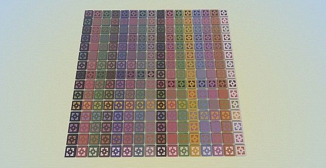 Clay Block Combinations Minecraft Project