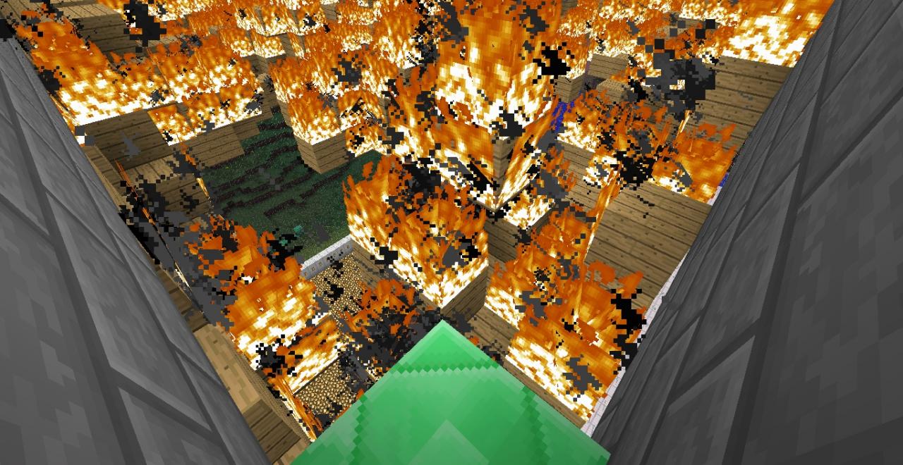 Minecraft Mini-Game: Burn It! Minecraft Map