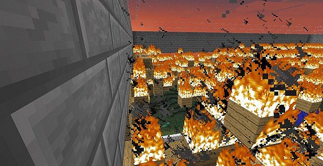 Minecraft Mini-Game: Burn It! Minecraft Map