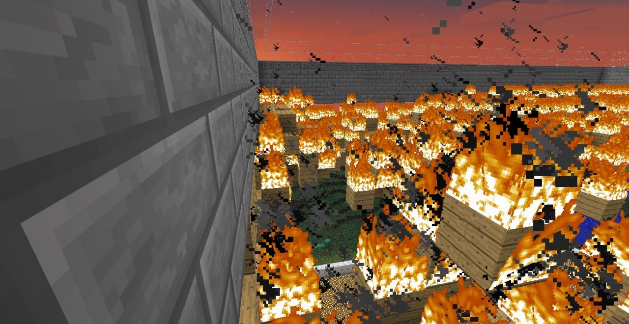 Minecraft Mini-Game: Burn It! Minecraft Map