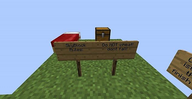 The SkyBlock World Minecraft Map