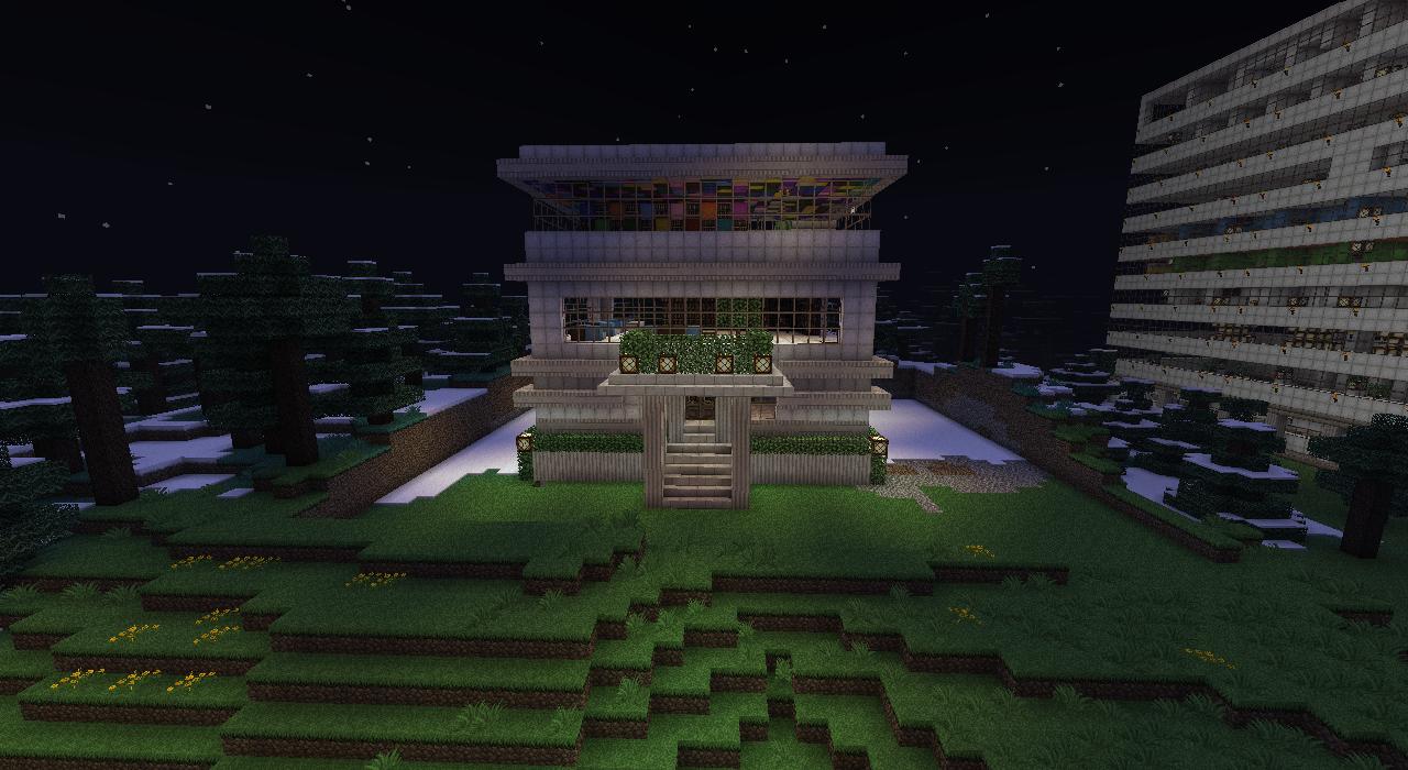 Modern fully furnished library Minecraft Map